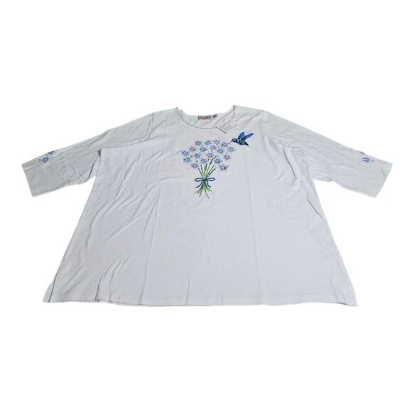 Quacker Factory | Tops | Nwt Quacker Factory Embroidered Beaded ...